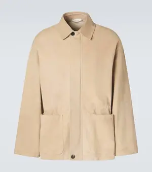 THE ROW Vilmo Suede Jacket - Beige