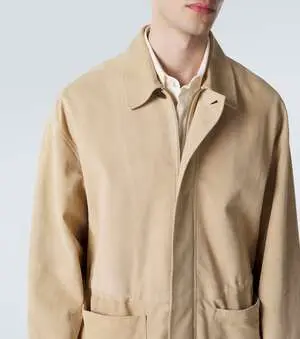THE ROW Vilmo Suede Jacket - Beige