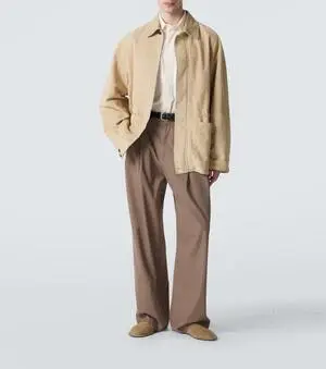 THE ROW Vilmo Suede Jacket - Beige