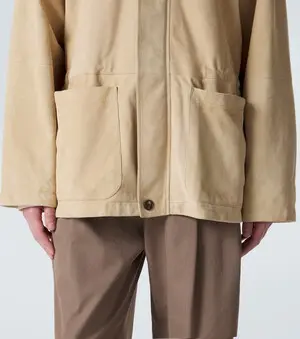 THE ROW Vilmo Suede Jacket - Beige