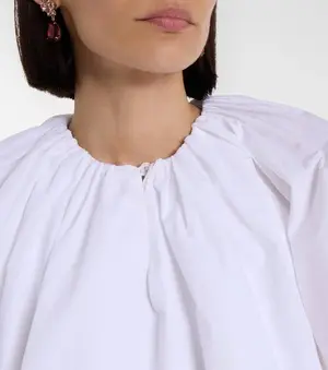 PATOU Gathered Cotton Top