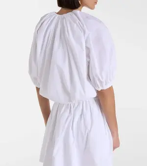 PATOU Gathered Cotton Top