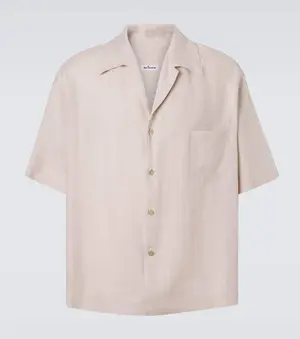 Kiton Linen Bowling Shirt