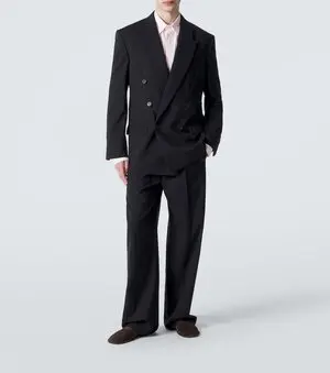 THE ROW Mazzy Double-breasted Wool Blazer