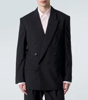 THE ROW Mazzy Double-breasted Wool Blazer