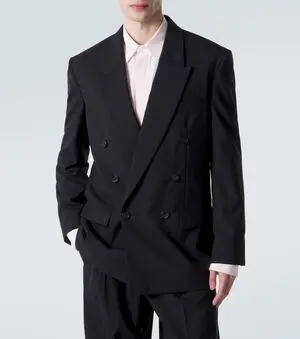 THE ROW Mazzy Double-breasted Wool Blazer