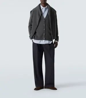 THE ROW Dine Cashmere And Linen Cardigan