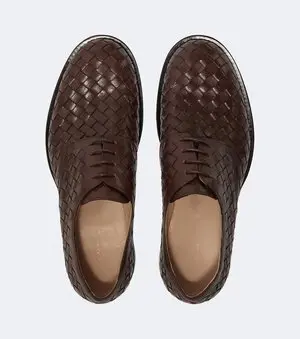 THE ROW Novus Woven Leather Derby Shoes