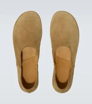 THE ROW Canal Suede Slip-on Shoes - Brown