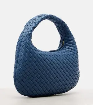 Bottega Veneta Little Veneta Small Leather Shoulder Bag - Blue