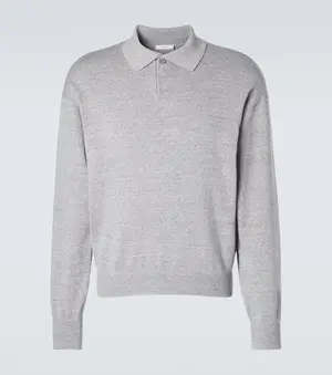THE ROW Kirin Cotton Polo Shirt - Grey