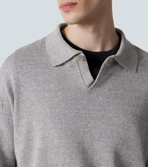 THE ROW Kirin Cotton Polo Shirt - Grey