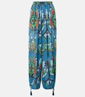 Etro Printed Wide-leg Pants