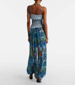 Etro Printed Wide-leg Pants