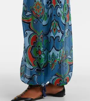 Etro Printed Wide-leg Pants
