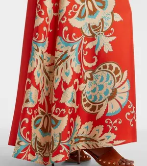 Etro Printed Silk Shirt Dress - Red