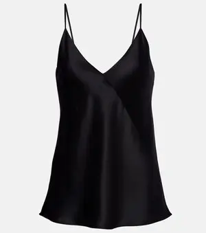 Max Mara Bacco Silk Camisole - Black