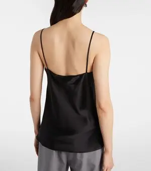 Max Mara Bacco Silk Camisole - Black