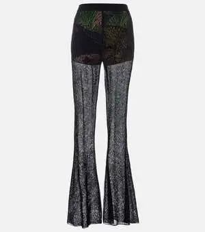 Etro Cotton Lace Flared Pants - Multicoloured