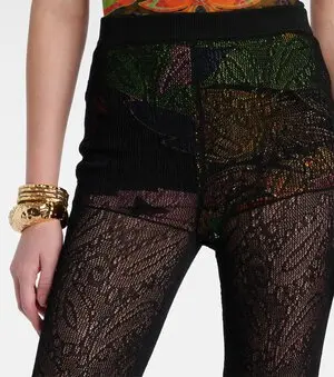 Etro Cotton Lace Flared Pants