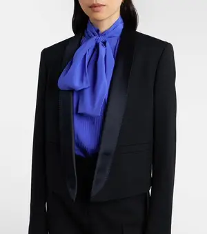 TOM FORD Silk-trimmed Wool Blazer