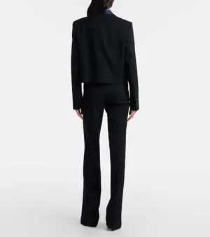 TOM FORD Silk-trimmed Wool Suit Pants