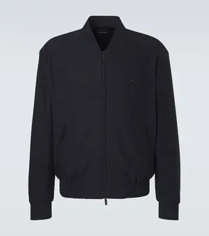 Giorgio Armani Logo Blouson Jacket Black