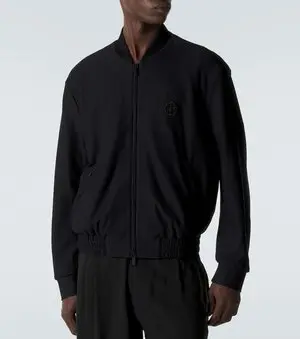 Giorgio Armani Logo Blouson Jacket - Black