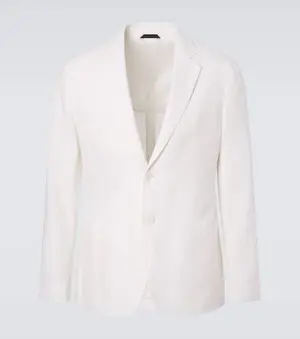Giorgio Armani Upton Linen Canvas Blazer