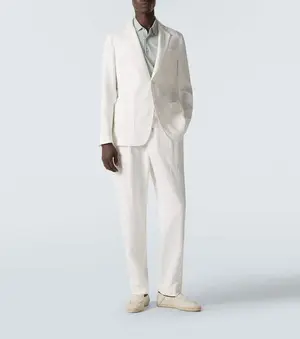 Giorgio Armani Upton Linen Canvas Blazer