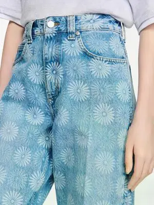 Sandro Jeans Anchos Con Motivo Floral | | Hn