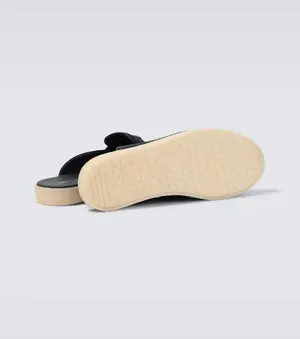 Prada Suede Mules - Blue