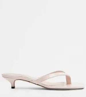 TOTEME Leather Thong Sandals - Pink