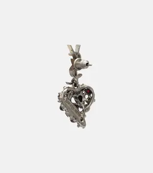 Saint Laurent Cassandre Embellished Drop Earrings