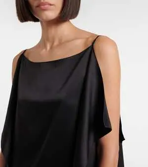 THE ROW Koray Silk Top