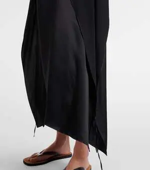 THE ROW Kylo Ruffled Silk Maxi Dress