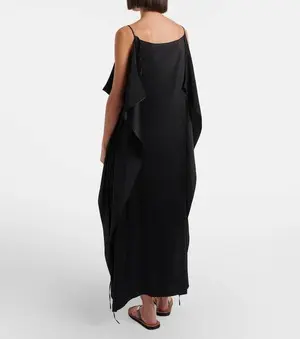 THE ROW Kylo Ruffled Silk Maxi Dress