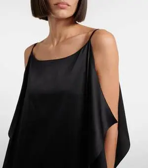 THE ROW Kylo Ruffled Silk Maxi Dress