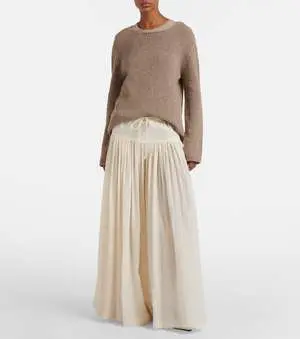 THE ROW Nitha Cashmere Sweater - Beige