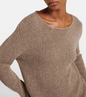 THE ROW Nitha Cashmere Sweater - Beige