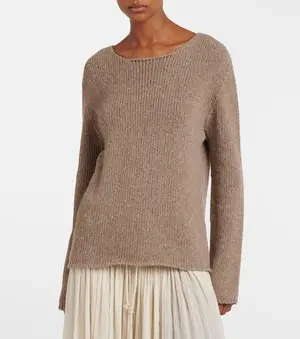 THE ROW Nitha Cashmere Sweater - Beige