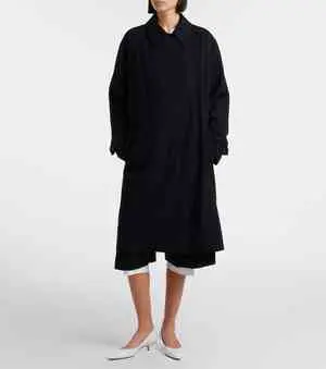 THE ROW Kalyan Wool Bermuda Shorts - Black