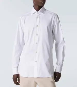 Kiton Cotton Poplin Shirt - White