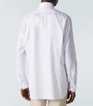 Kiton Cotton Poplin Shirt - White