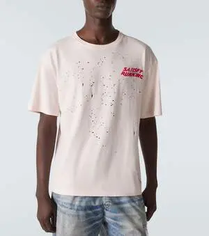 Satisfy Mothtech Distressed Cotton Jersey T-shirt