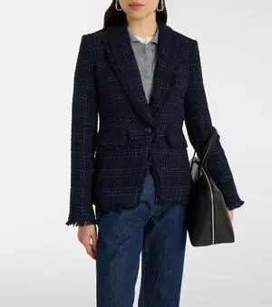 Veronica Beard Checked Tweed Blazer