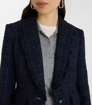 Veronica Beard Checked Tweed Blazer