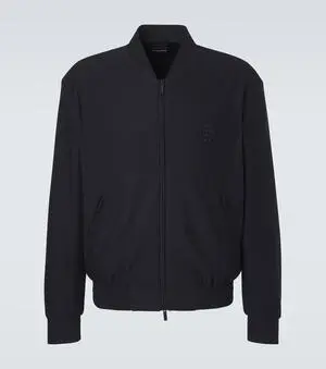 Giorgio Armani Logo Blouson Jacket - Black
