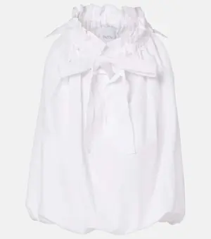 PATOU Gathered Cotton Top