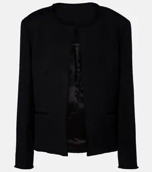 TOTEME Fluid Wool-blend Jacket - Black